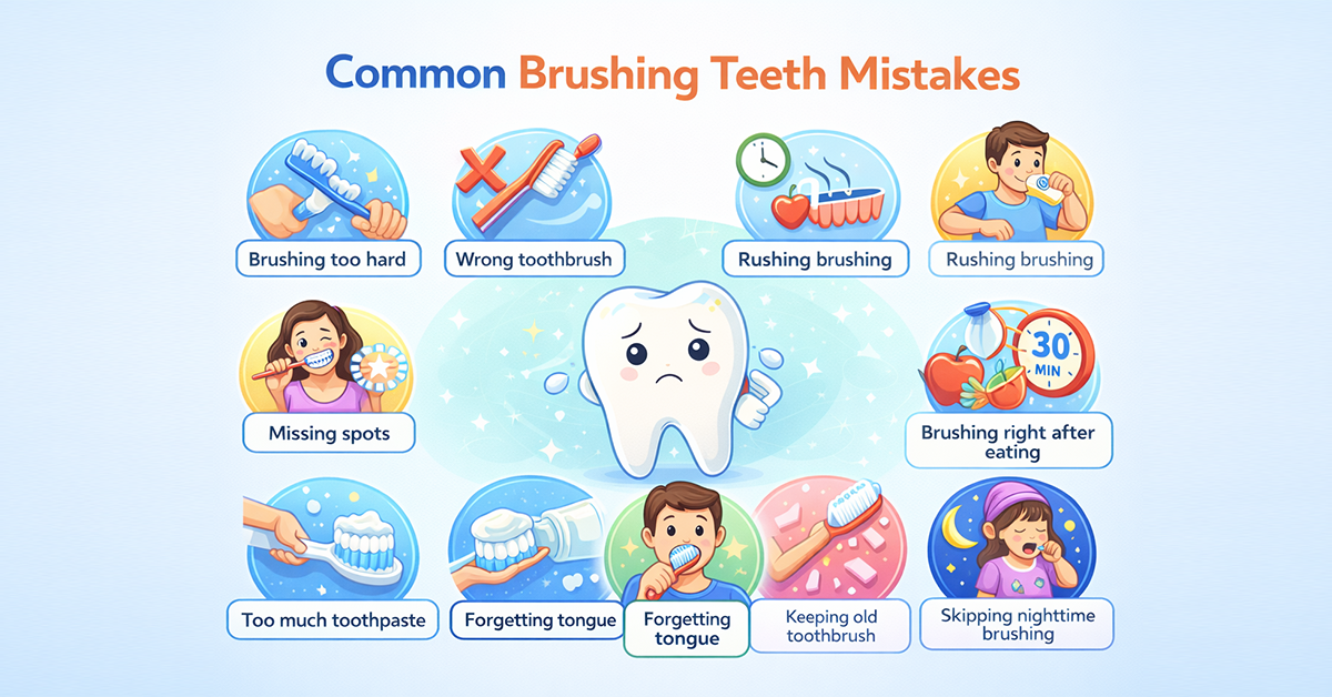 Brushing Teeth Mistakes: 9 Important Errors to Avoid Daily